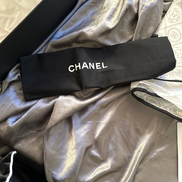 CHANEL | Bags | Rare Chanel Handbag Raincoat Cc Camellia Rain Cover ...